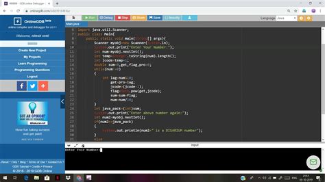 Java Program To Find Disarium Number Youtube