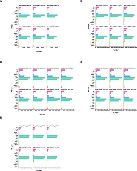 Alternative Splicing Events Of Mrna And Lncrna Fpkm Between Genolab M Download Scientific