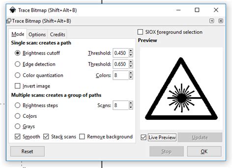 Working With Trace Bitmap How To Convert Bitmap Design To Vector In