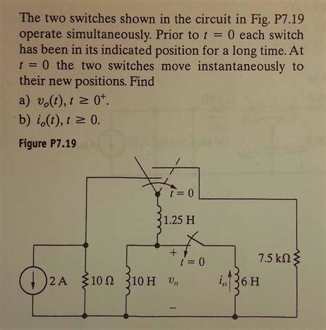 [solved] The Two Switches Shown In The Circuit In Solutioninn