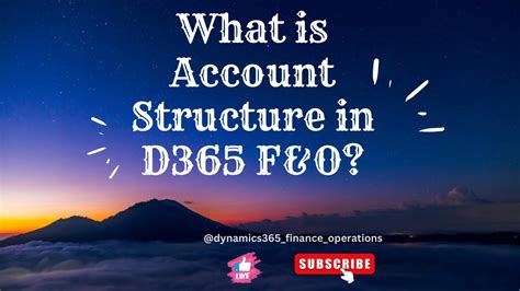 What Is Account Structure In D365 Fando Youtube