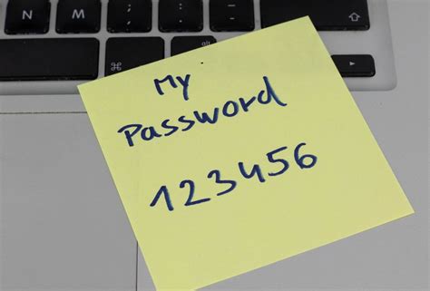 Password 123456 Written On A Paper Creative Commons Bilder