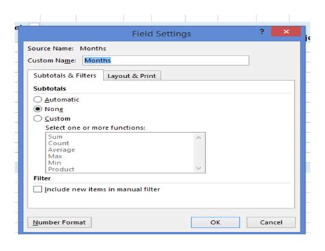 Pivot Table Pivot Table Customizing And Formatting