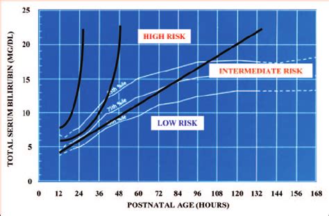 Black Lines On The Hour Specific Bilirubin Nomogram Represent Infants