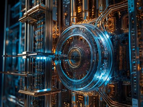 Futuristic Quantum Computing Circuitry Premium Ai Generated Image