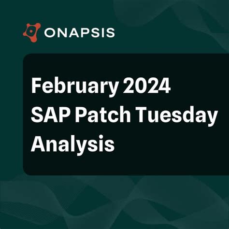 Pawel Jaroszewicz On Linkedin Sap Patch Tuesday Analysis Onapsis