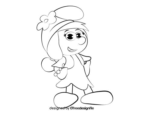Smurf Willow Black And White Clipart Free Download