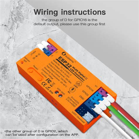 Esp32 Wled Smart Controller With Microphone Type C Uart Orange Maker Store Pty Ltd