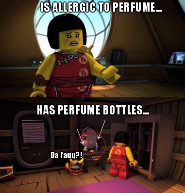 I Noticed This When I Was Watching Once Bitten Twice Shy Care To Explain Nya Lego