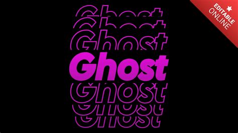 Ghost Text Effect Generator