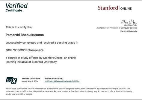 Learning Stanfordonline Computerscience Compilers Stanfordonline