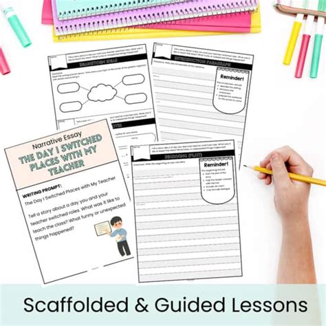 Narrative Essay Writing Prompt And Worksheets Teacher Switch 2nd 3rd