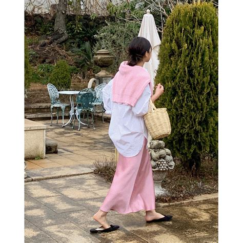 비커밍27 Various Ways 바이어스 롱 새틴 스커트