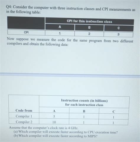solved q4 consider the computer with three instruction