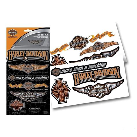 Harley Davidson 8 Piece Decal Kit Rolling Thunder Harley Davidson
