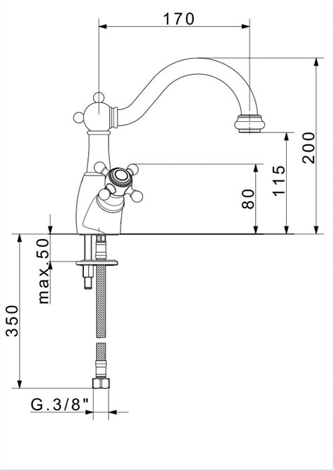 Висок смесител за мивка Provance Fleхdoccia Ave Ceramica