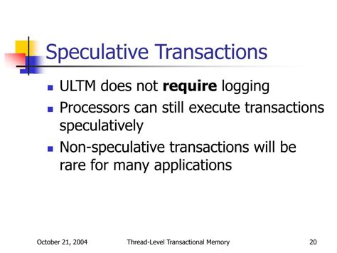 Ppt Thread Level Transactional Memory Decoupling Interface And Implementation Powerpoint