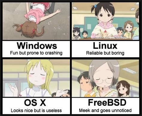 Windows Vs Linux Vs OS X Vs FreeBSD PIC Give Up Internet