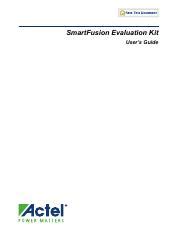 Actel A2F Eval Kit UserGuide Pdf SmartFusion Evaluation Kit User S Guide Actel Corporation