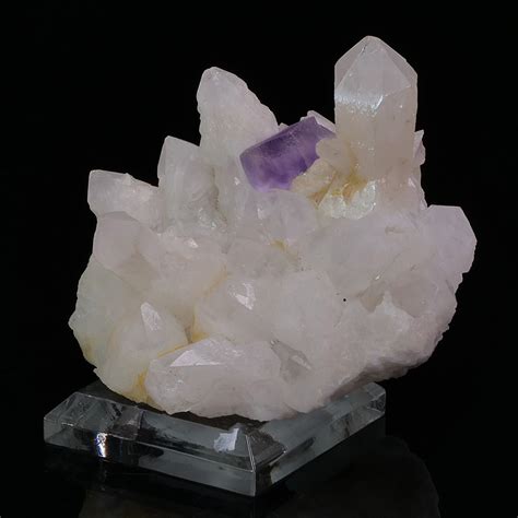 Fluorite On Quartz Shangbao Mine Leiyang Co Hengyang Hunan China