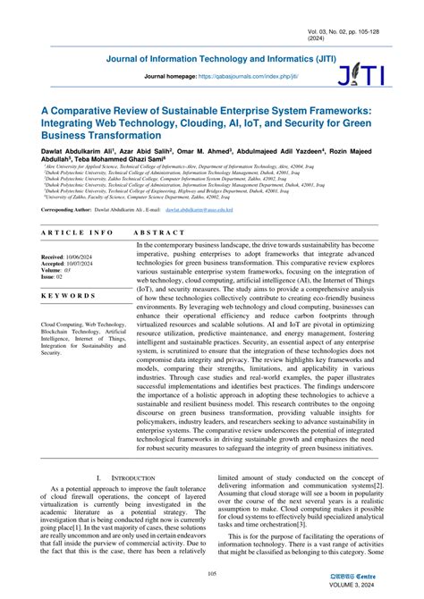 Pdf A Comparative Review Of Sustainable Enterprise System Frameworks Integrating Web