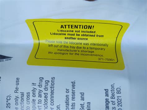 New Carefusion 4325 Arthrogram Tray For Double And Single Contrast Arthrography Disposables