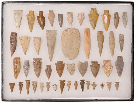 46 Texas Arrowheads Sold At Auction On 24th February Austin Auction Gallery