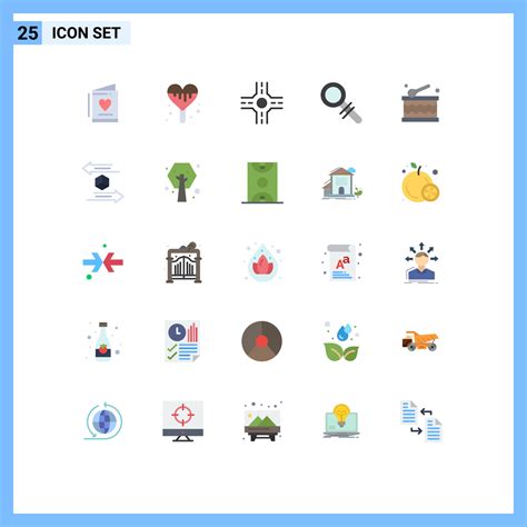 25 Flat Color Concept For Websites Mobile And Apps Return Delivery Find Box Festival Editable