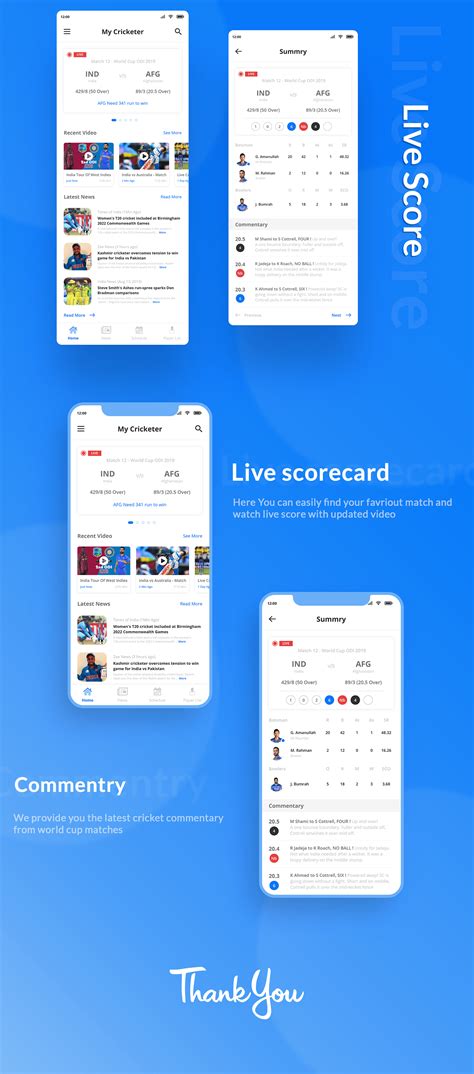 Uiux Designs For Live Score Ui Kit On Behance