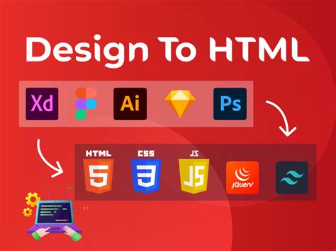 Xd Figma Psd Or Pdf To Responsive Html Using Tailwind Css Upwork