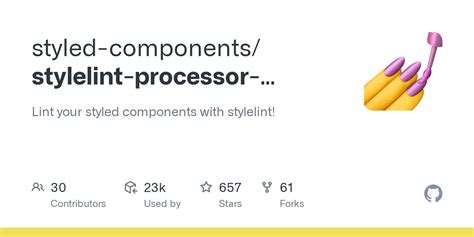 github styled components stylelint processor styled components lint