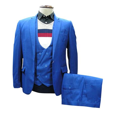 Costume 03 pièces bleu royal