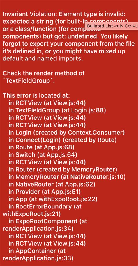 React Native Invariant Violation Element Type Is Invalid Expected A String Or A Class