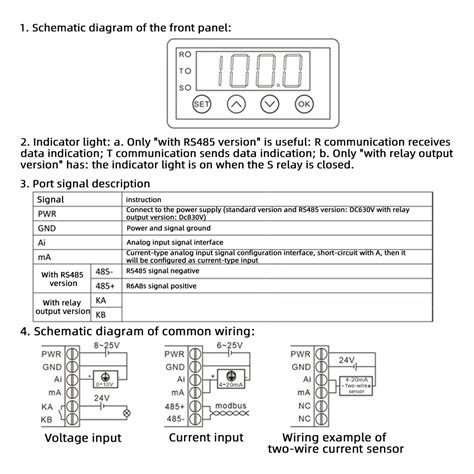 Analog Input Display Meter 0 10v 0 20ma 2 10v 4 20ma