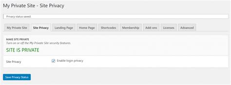 how to make wordpress site private