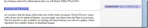Insert Comments In Word Document