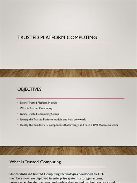 Windows Security Trusted Computing Technologies Pdf Computing