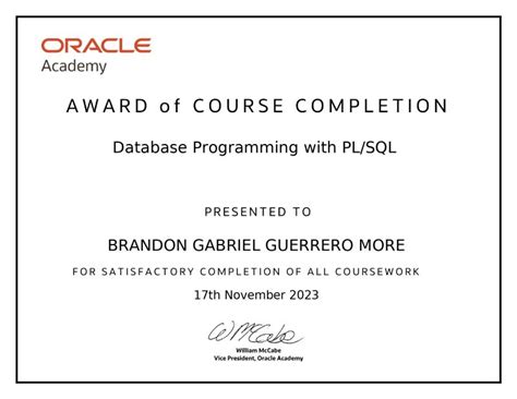Oracle Oracleacademy Certificaciónoracle Desarrolloprofesional