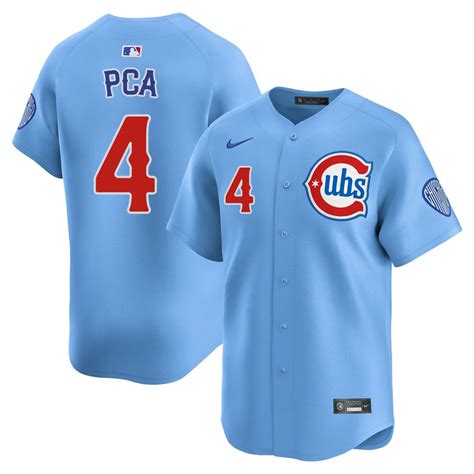Pca Chicago Cubs Nike Mens Light Blue 2nd Alternate Limited Jersey