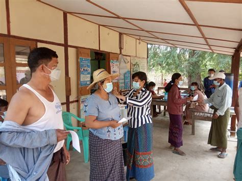 မြစ်သားမြို့နယ်တွင် အသက် ၁၈ နှစ်နှင့်အထက် ပြည်သူများအား ကိုဗစ် ၁၉ရောဂ