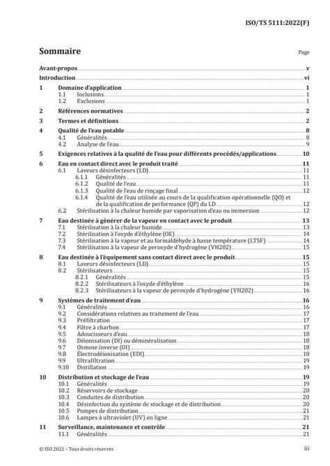 ISO TS 5111 2022 Guidance On Quality Of Water For Sterilizers Sterilization And