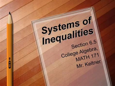 PPT Systems Of Inequalities PowerPoint Presentation Free Download ID