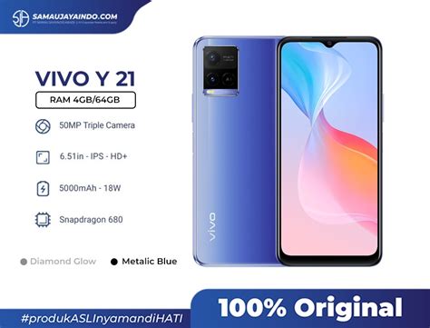 Vivo Y Ram Gb Gb Garansi Resmi