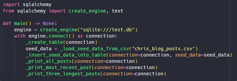 Connecting To A Relational Database Using Sqlalchemy And Python Dev