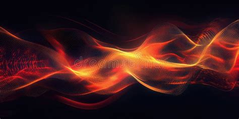 Chromatic Woven Waves Abstract Surface With Intertwined Lines In A