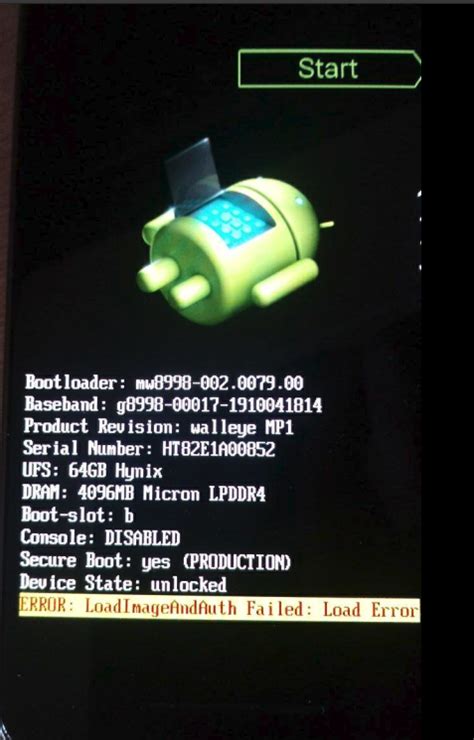 Android Aosp Not Booting After Ota Update Loadimageandauth Failed