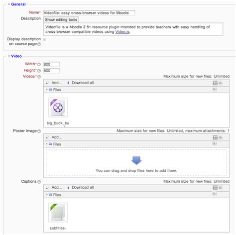 Moodle Plugins Directory Videofile Versions 024