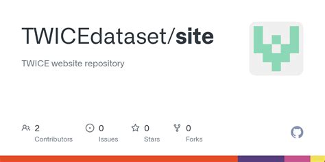 Github Twicedatasetsite Twice Website Repository