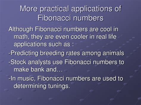 PPT Fibonacci Numbers PowerPoint Presentation Free Download ID 6792759