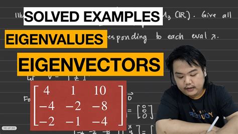Linear Algebra 101 Examples Eigenvalues Eigenvectors And Eigenspaces